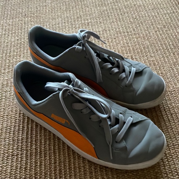 Puma | Shoes | Puma Grey And Orange Shoes Size 9 | Poshmark